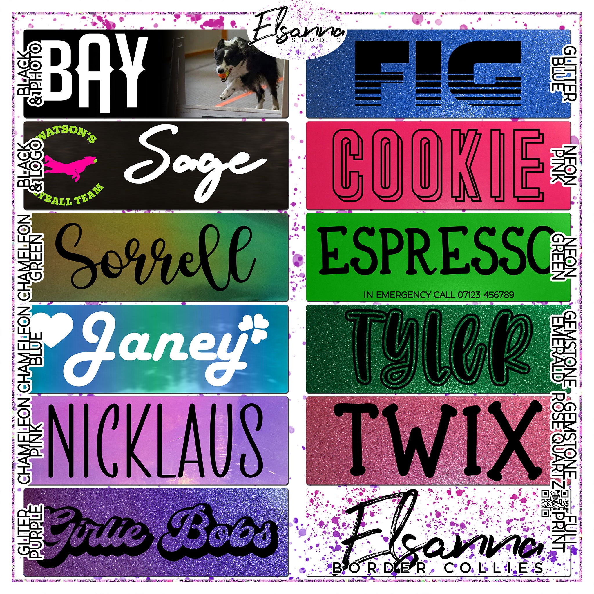 Custom Pet Crate Name Plate | Personalised Dog Crate Name Tag – Elsanna ...